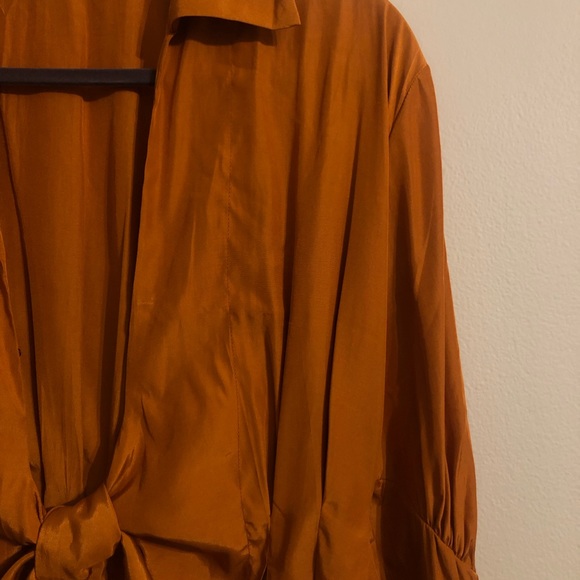 SHEIN | Tops | Shein Premium Rust Blouse | Poshmark